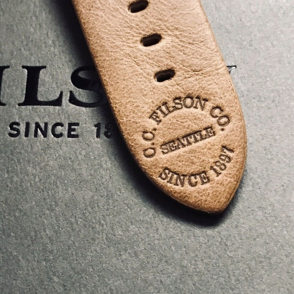 Filson | Accessories | Filson Scout Dual Time Mens Watch 45mm Leather ...